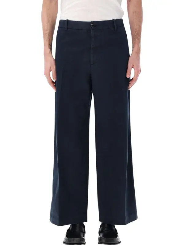 NINE:INTHE:MORNING Fluid Leg Chino Trousers Size - Blue