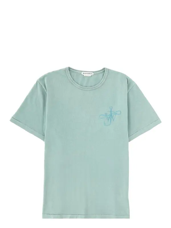JW Anderson Cotton T-shirt Perfect For Summer Wear - Azure