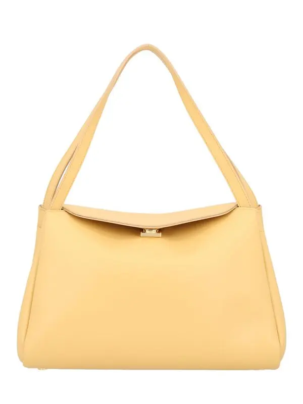 THEMOIRE Structured Shoulder Bag - Beige
