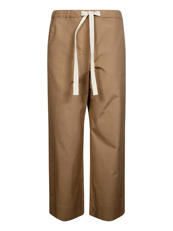 Max Mara Chic Drawstring Trousers - Beige