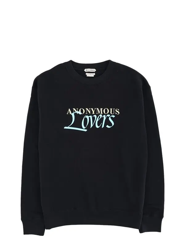 JW Anderson Anonymous Lovers" Sweatshirt - Black