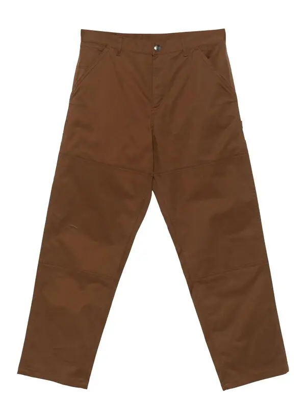 Moncler Casual Cotton Blend Trousers - Brown