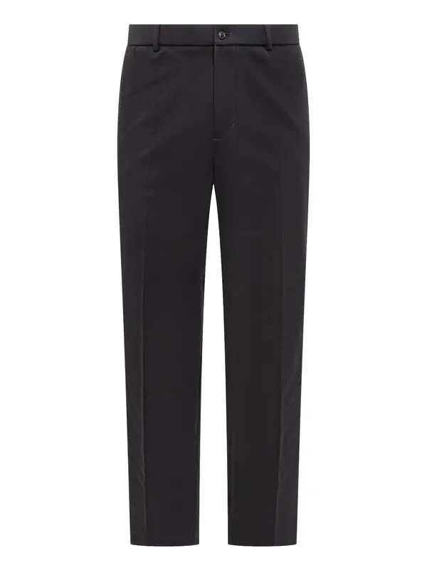 Moncler Tailored Cotton Blend Trousers - Blu