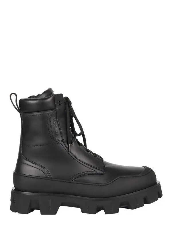 Moncler Lace-up Ankle Boots - Black