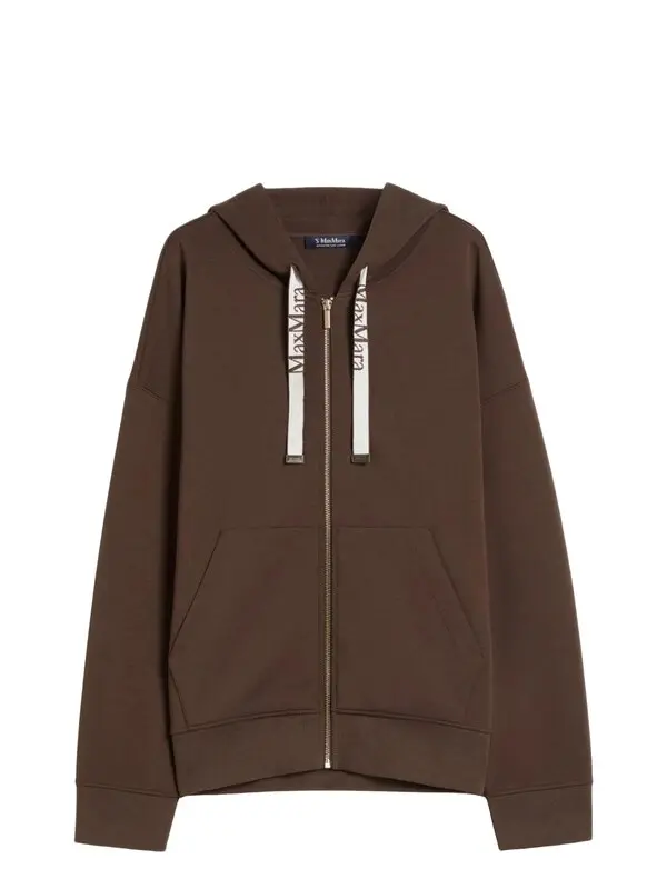 Max Mara Long Sleeve Zip-up Sweater - Brown