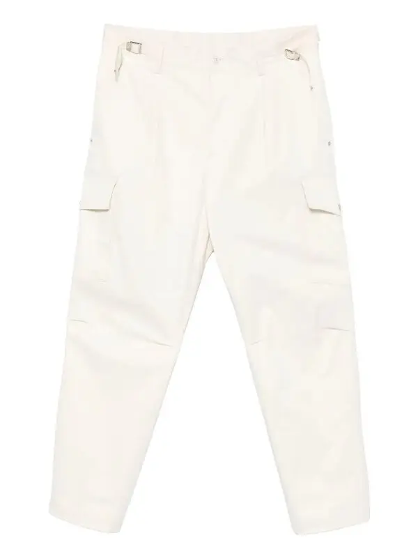 Moncler Fw25 Collection Trousers With Cargo Pockets - Cream