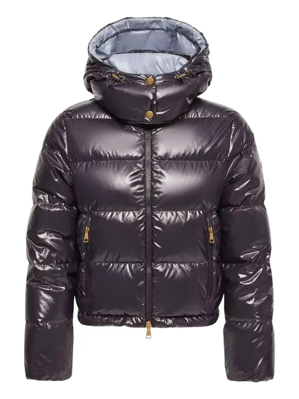 Moncler Down-filled Coat With Adjustable Hood - Blu