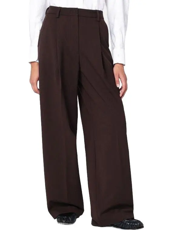 THELATEST Pleated Trousers - Brown