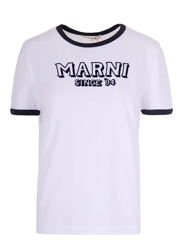 Marni Since 94" Logo T-shirt - Lily White