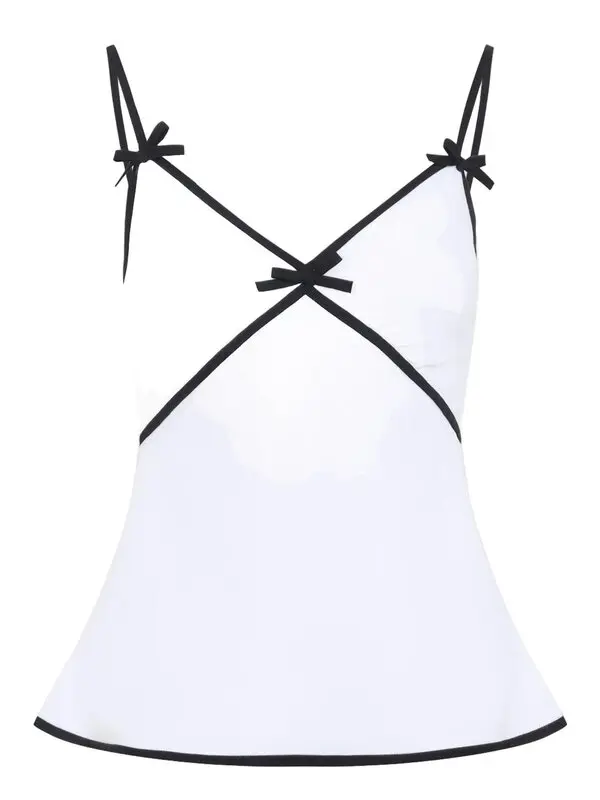 Moschino Bow Detail Camisole - White