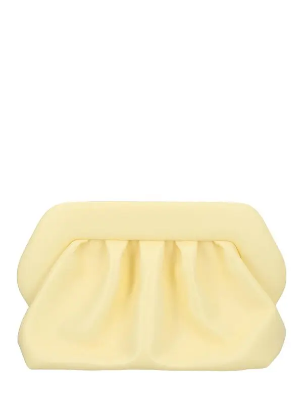 THEMOIRE Bios Gathered Clutch Bag - Yellow