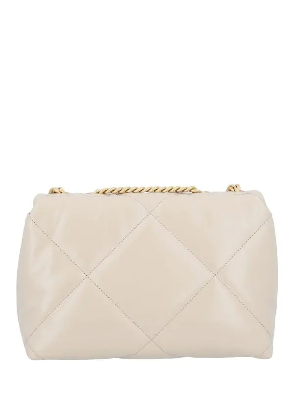 Tory Burch Quilted Leather Shoulder Bag - Beige