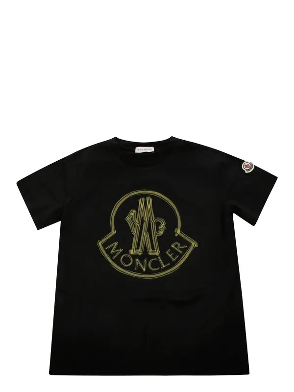 Moncler Logo Short Sleeve T-shirt - Nero