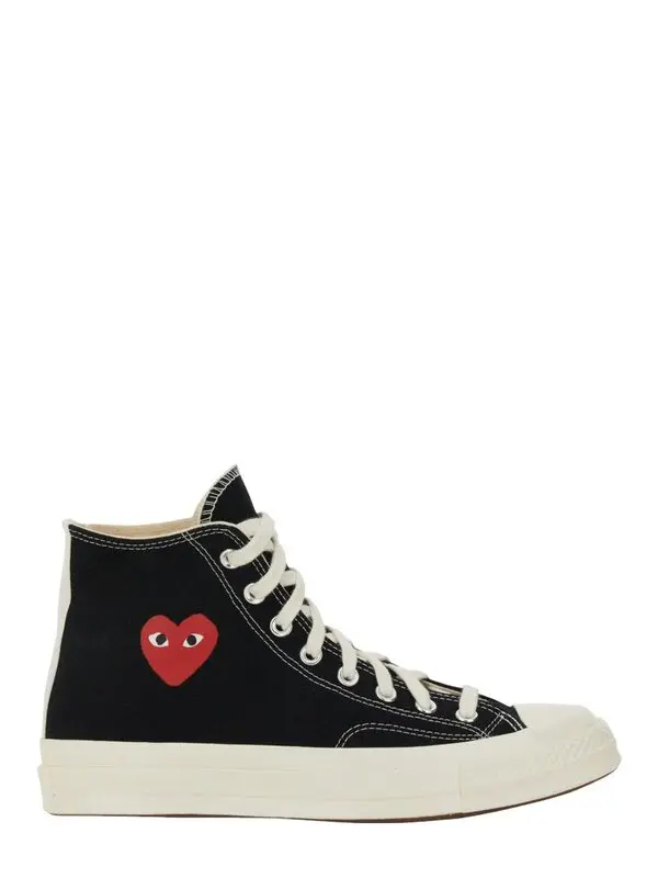 CONVERSE X COMME DES GARONS PLAY High Top Logo Sneakers - Black