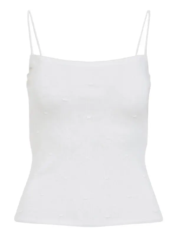Jacquemus Plumetis Knitted Maxi Dress - White