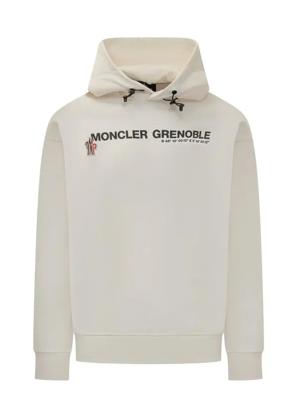 Moncler Hooded Sweatshirt - Bianco