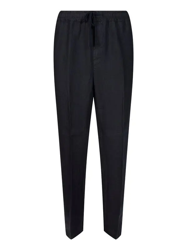 Altea Mattia Linen Trousers - Blu