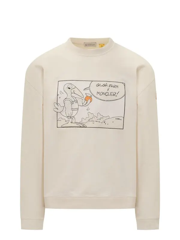 MONCLER X DONALD GLOVER 5 Sweatshirt - Bianco