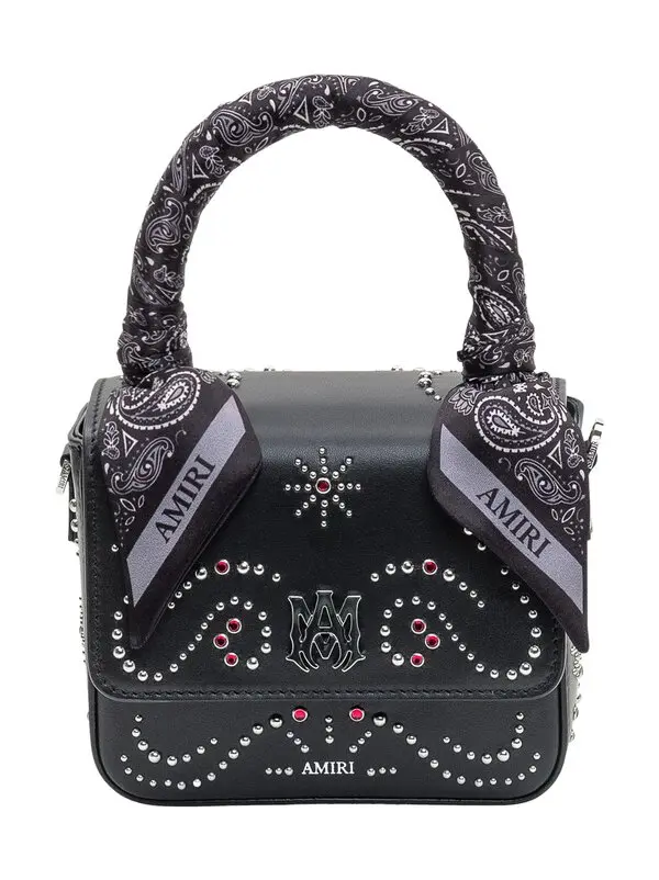 Amiri Mini Studded Handbag - Black