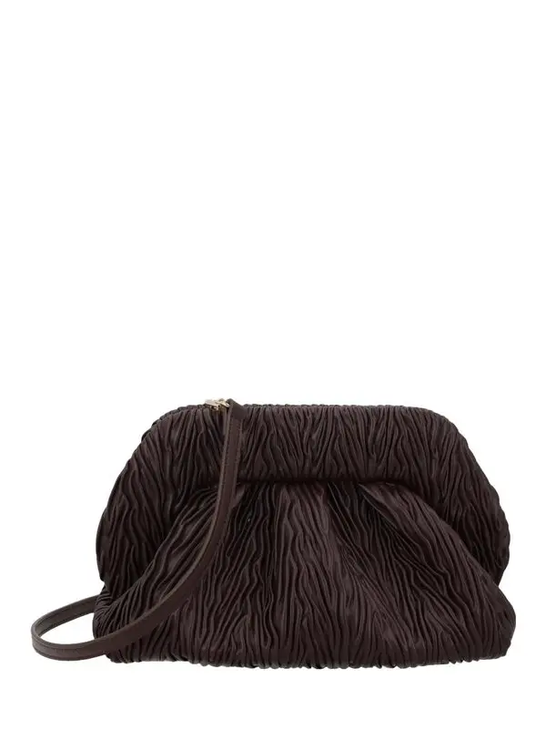 THEMOIRE Ruched Mini Handbag - Brown
