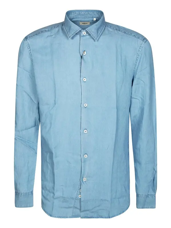 Altea Mini Button-up Shirt For Summer 2025 - Azzurro