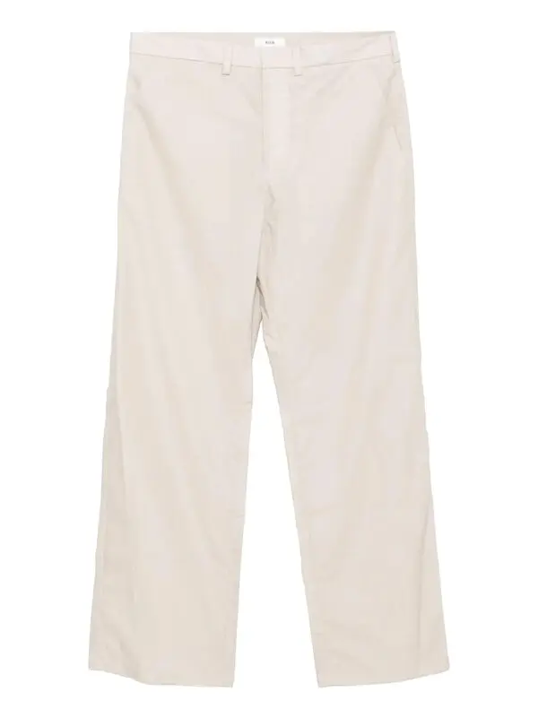 RIER Riel Classic Relaxed Cotton Trousers - Argile