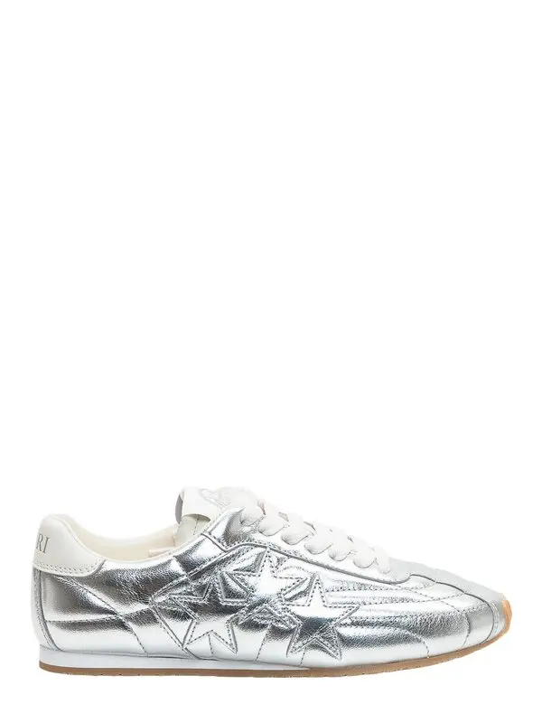 Amiri Paintcific Slim Football Sneakers - Silver