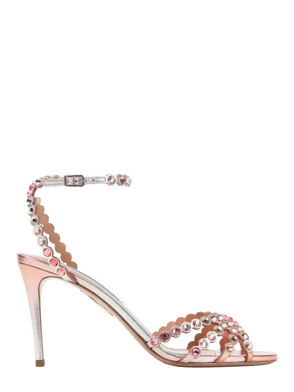 AQUAZZURA Teq Sandal 85 - Flamingo