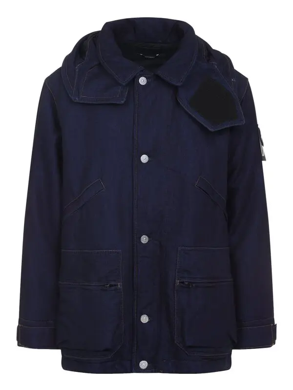 Stone Island Cotton Blend Jacket - Blue