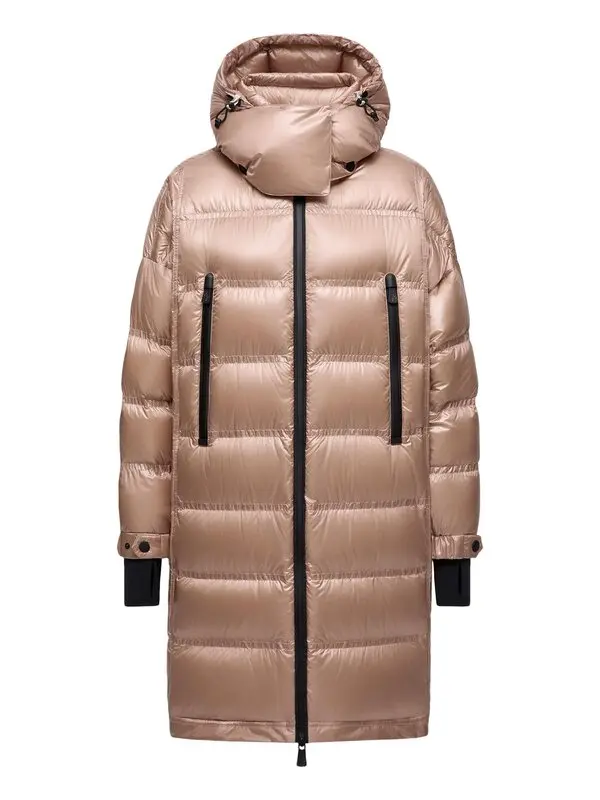 Moncler Hooded Water-resistant Down Coat - Pink