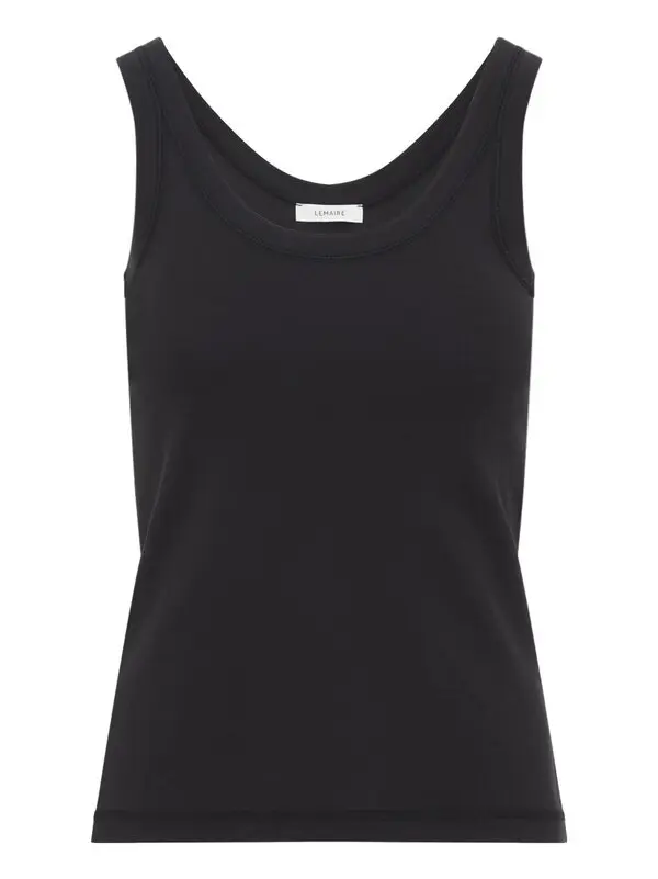 LEMAIRE Lemiare Ribbed Cotton Tank Top - Blue