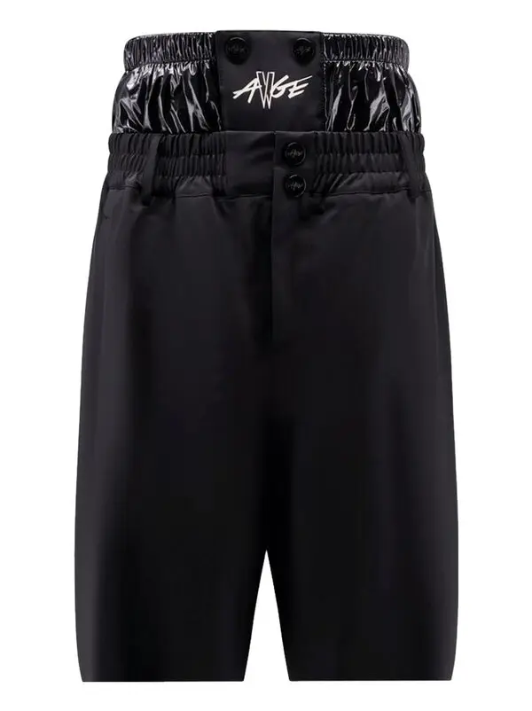 Moncler High-waisted Shorts - Black