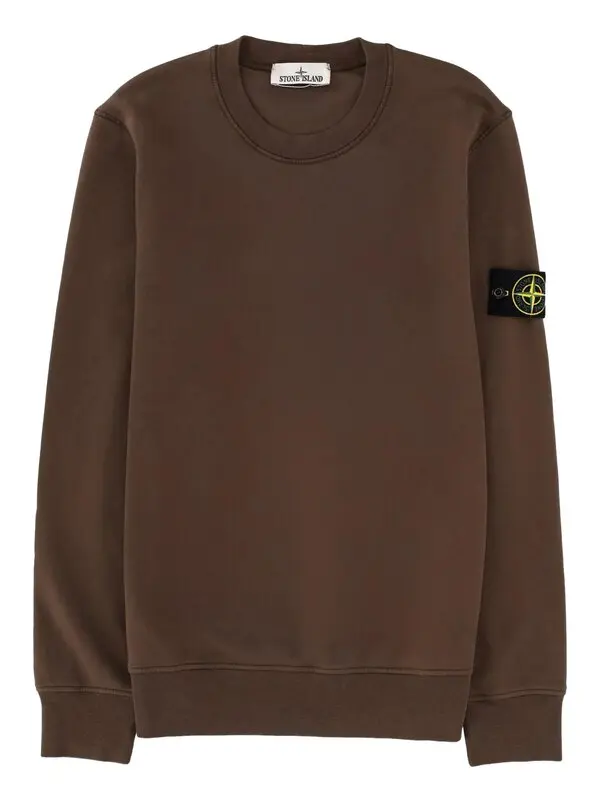 Stone Island Ribbed Neckline Sweater - Marrone