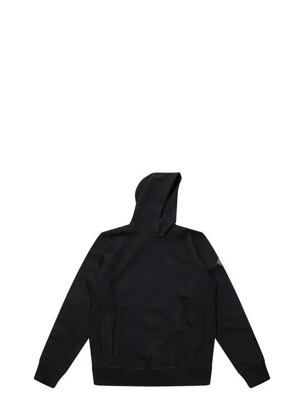 Stone Island Basic Hoodie With Logo Badge - V0029
