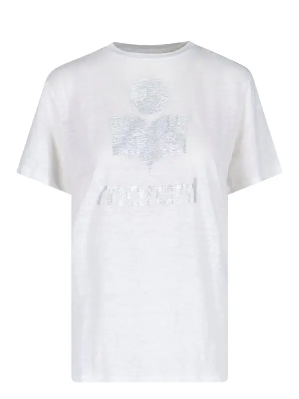 MARANT ETOILE Linen Top - White