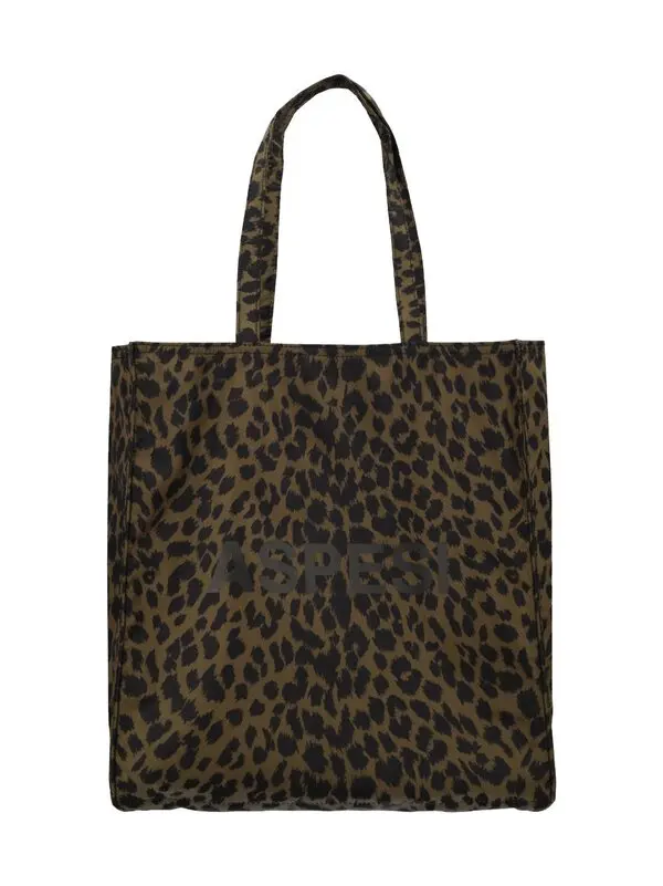 Aspesi Leopard Print Tote Bag - Animalier