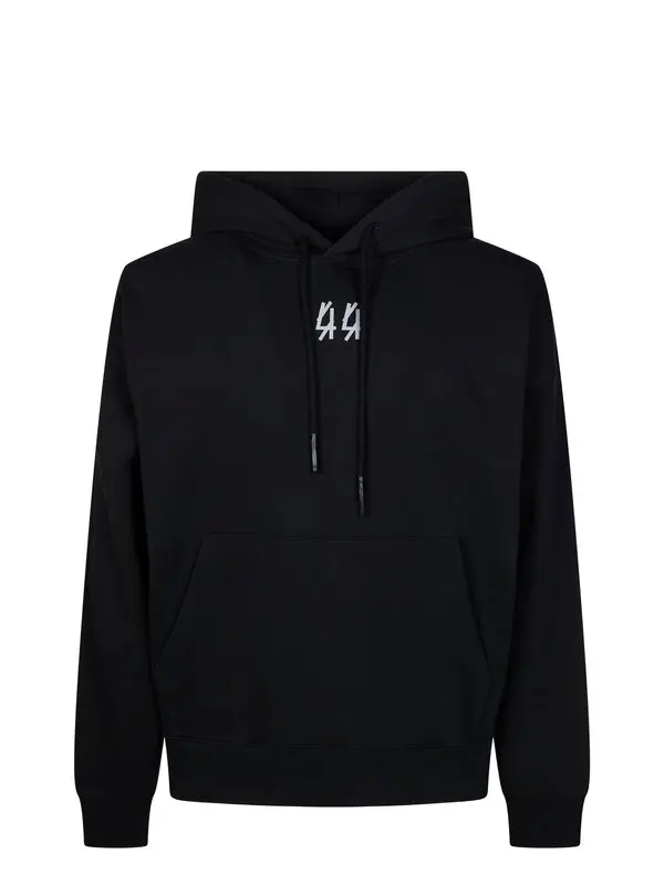 44 LABEL GROUP Hoodie With Logo Print - Nero
