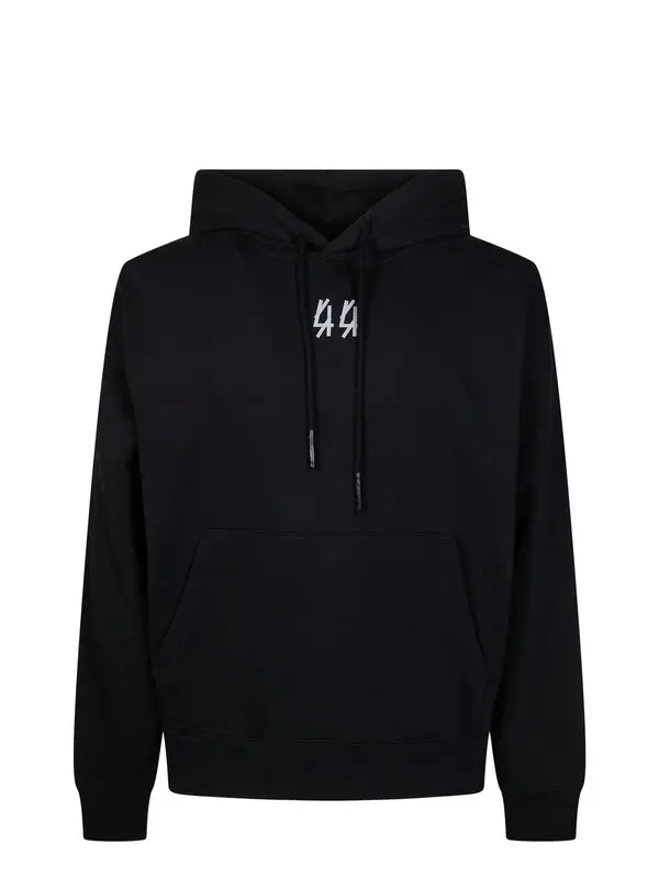 44 LABEL GROUP Hoodie With Logo Print - Nero
