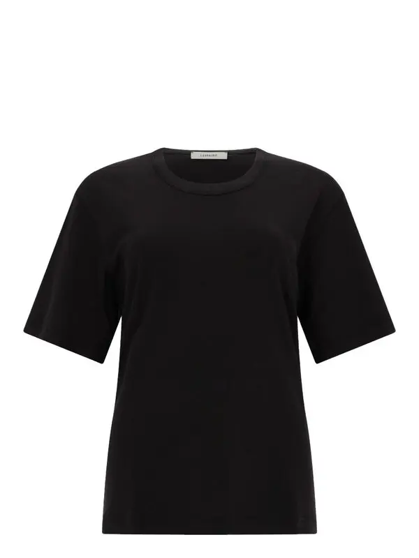 LEMAIRE Cotton Crewneck T-shirt - Black