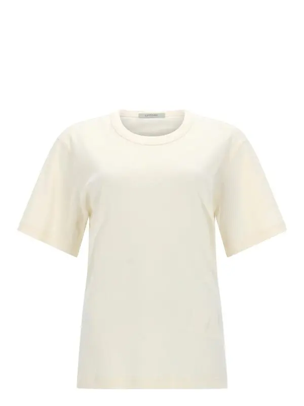 LEMAIRE Cotton Crewneck T-shirt - Ivory