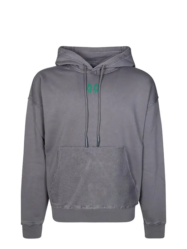 44 LABEL GROUP Graphic Print Hoodie - Grigio