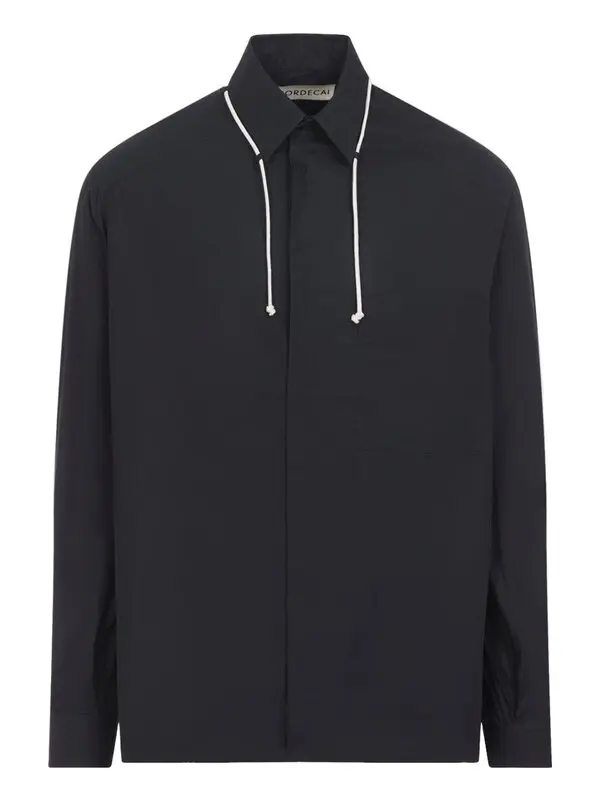 MORDECAI Classic Cord Shirt For Ss26 Collection - Black