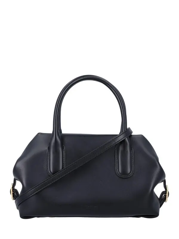 THE MOIRÈ Talia Trunk Small Vegan Fabric - Black