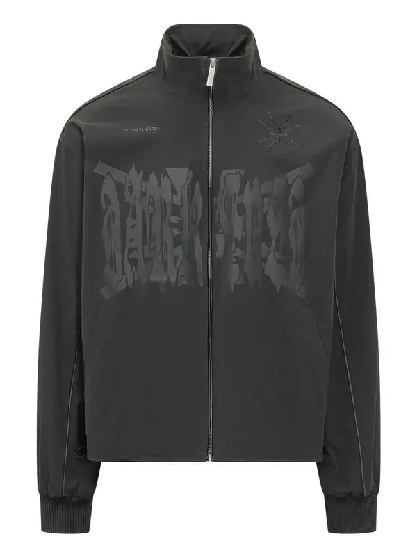 44 LABEL GROUP Essentials Zip Neck Jacket - Black