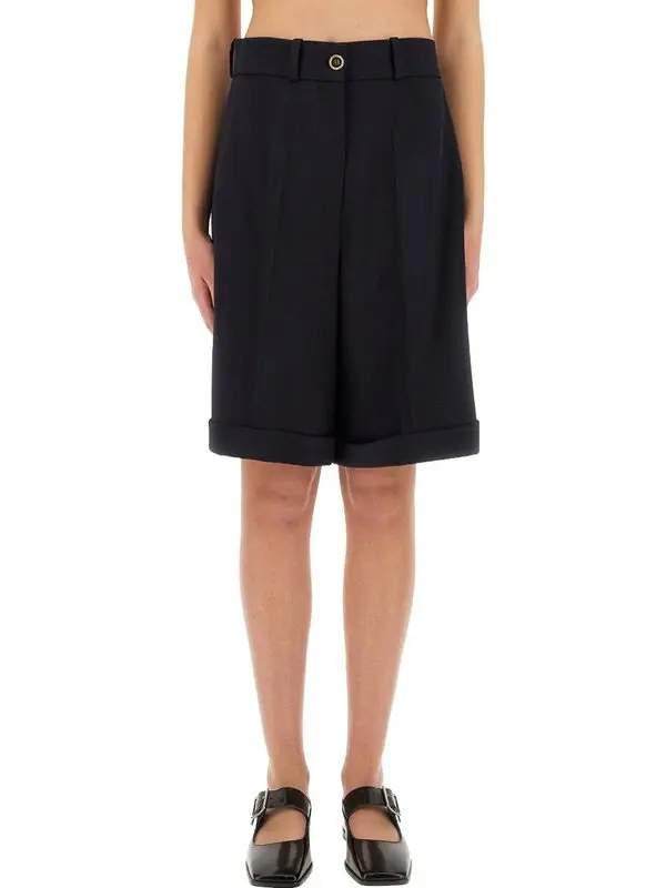 PATOU Twill Bermuda Shorts - Blue