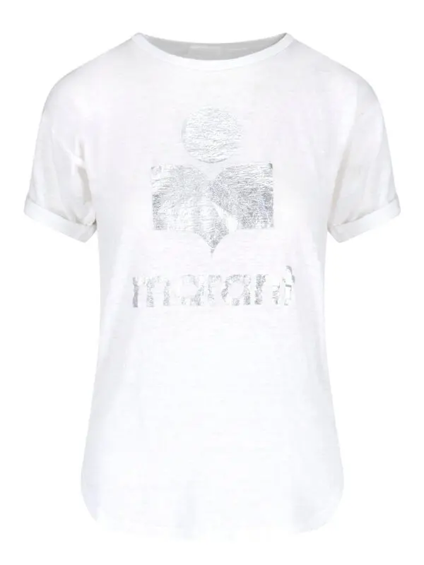 MARANT ETOILE Koldi T-shirt With Necklace Detail - White
