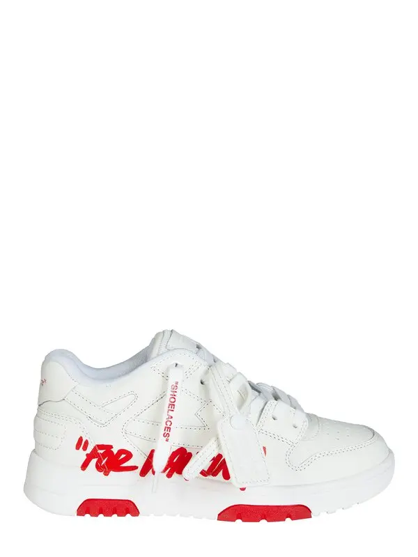 Off-White Shoelaces" Vulcanized Sneakers - Rosso