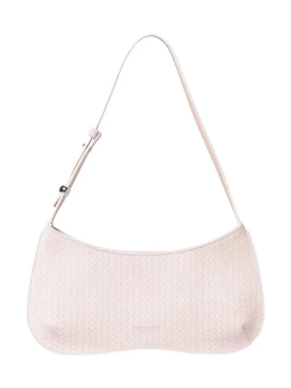 Jacquemus Mini Woven Leather Shoulder Bag - Pink
