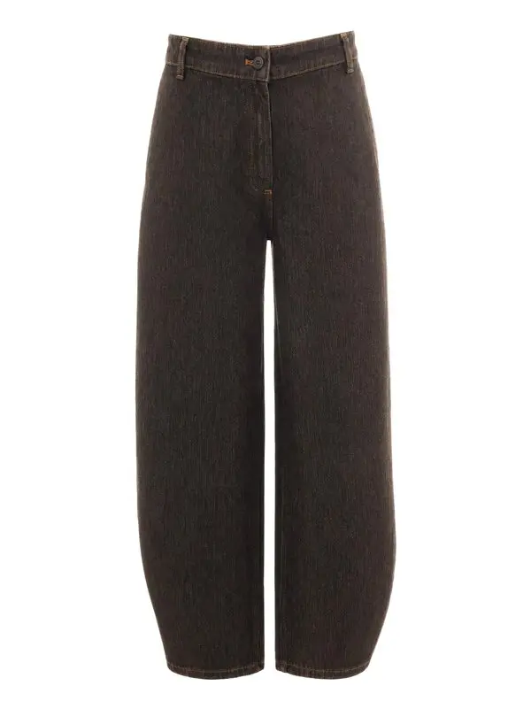 SESSUN High-waisted Wide-leg Jeans - Brownim