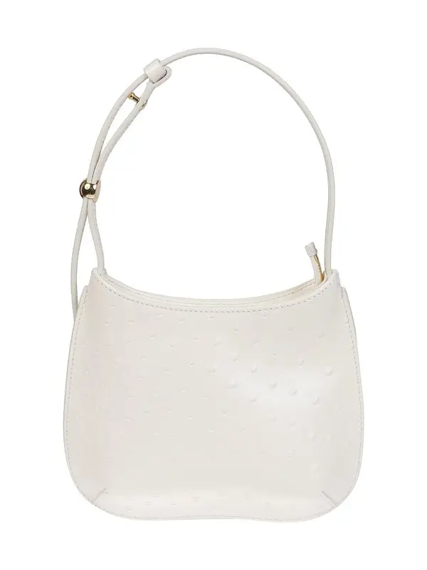 Jacquemus Le Petit Bisou Leather Shoulder Bag - Ivory